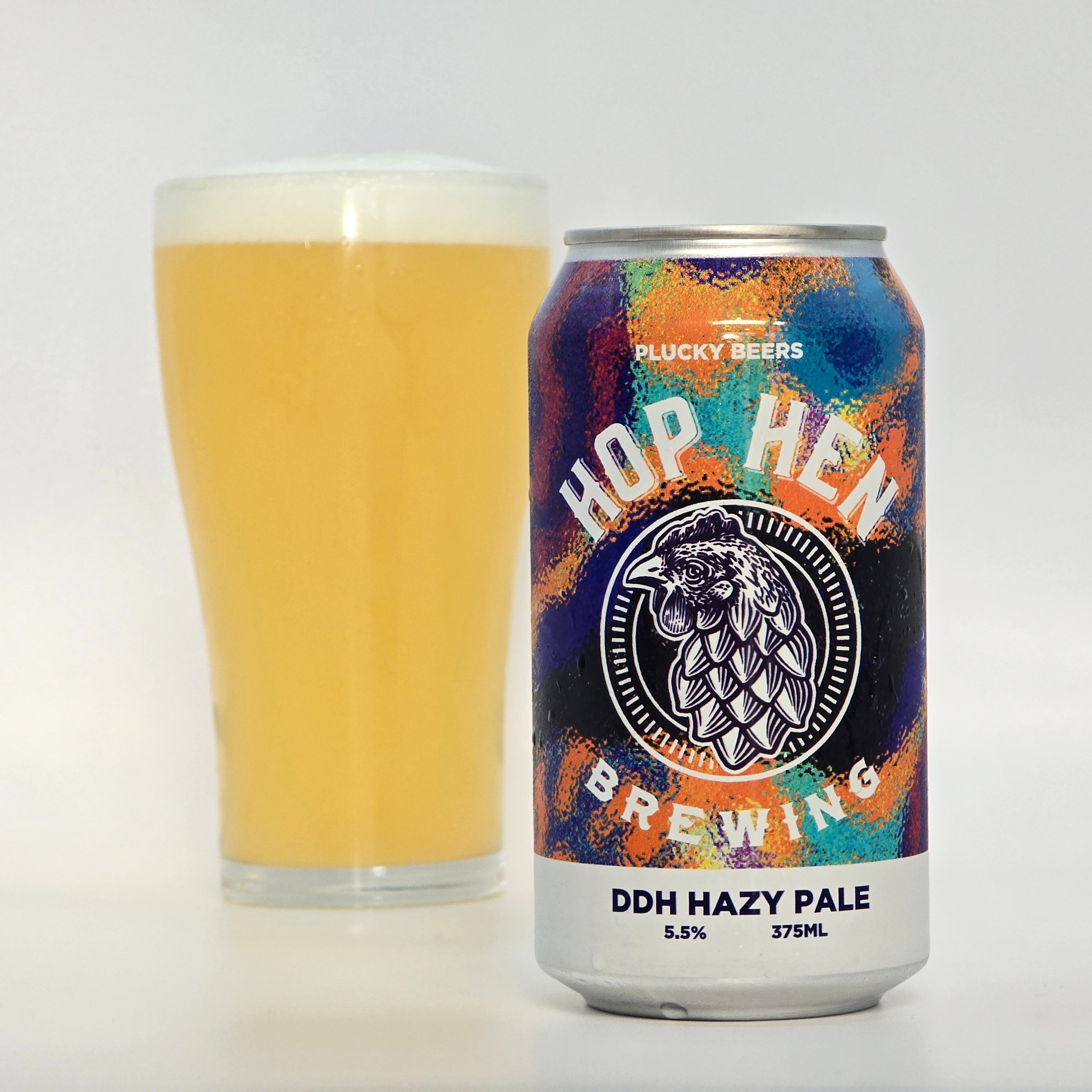 Hop Hen DDH Hazy Pale 375ml Cans | Hop Hen Brewing - Very Plucky Beers