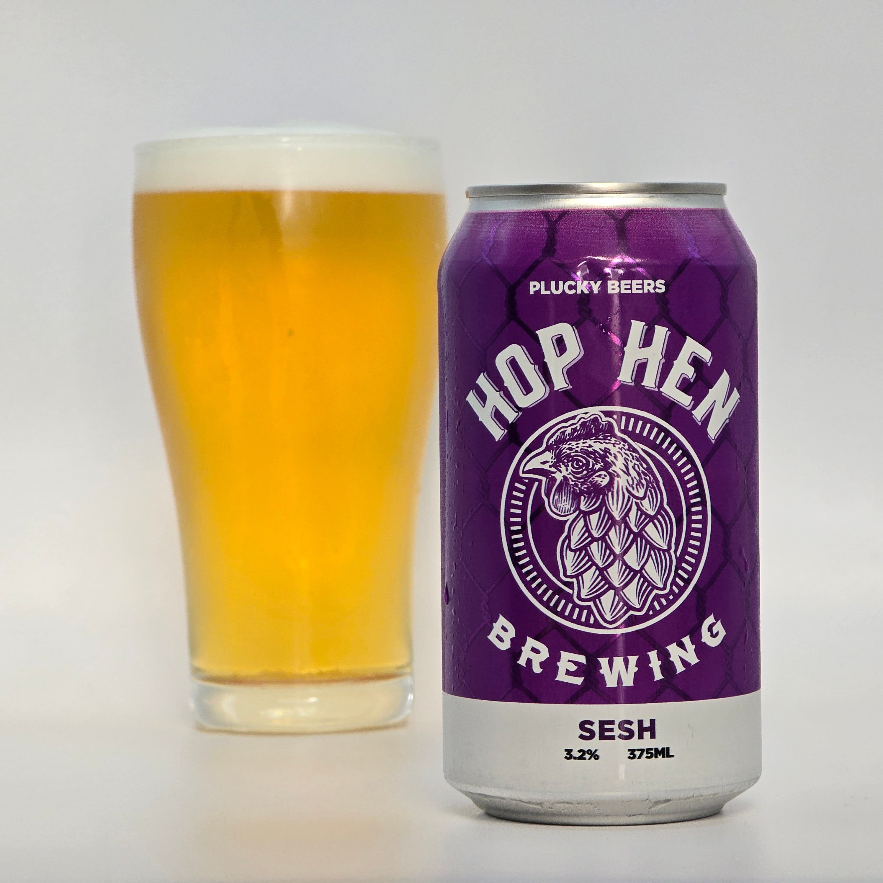 Hop Hen Sesh (Session Ale) 375ml Cans | Hop Hen Brewing - Very Plucky Beers
