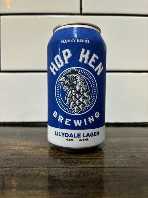 Hop Hen Lilydale Lager 375ml Cans | Hop Hen Brewing - Very Plucky Beers